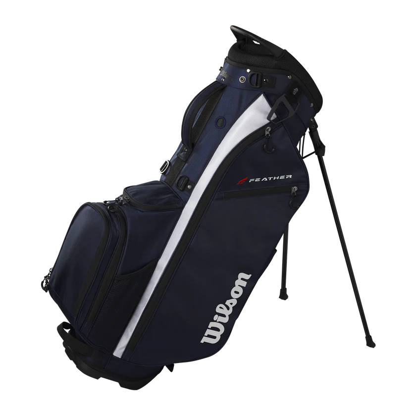 Wilson Staff Feather Stand Bag - Navy/White | Golf HQ
